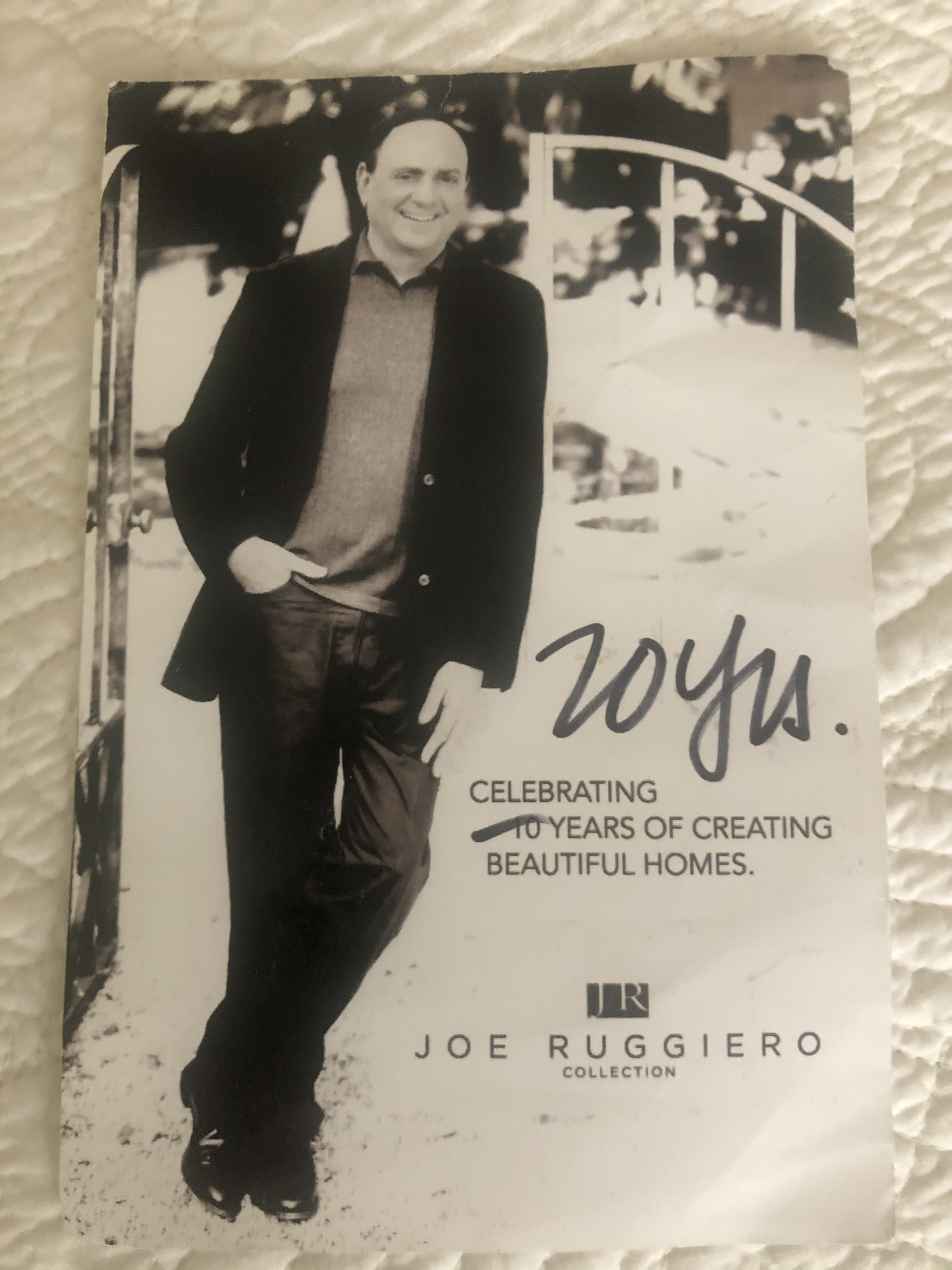Celebrate 20 Years! – Joe Ruggiero at Home
